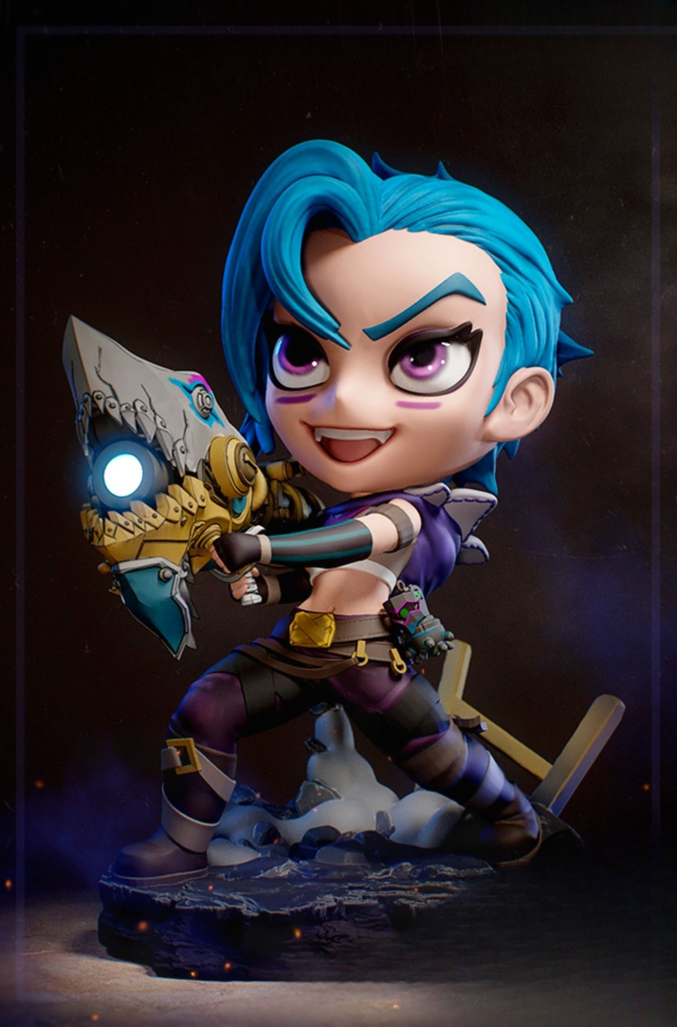 0215 Chibi Jinx - STL 3D Print Files – Cute.D STL