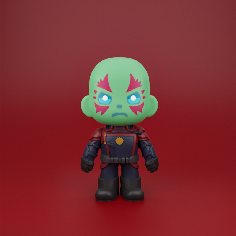 0200 Drax - STL 3D Print Files – Cute.D STL