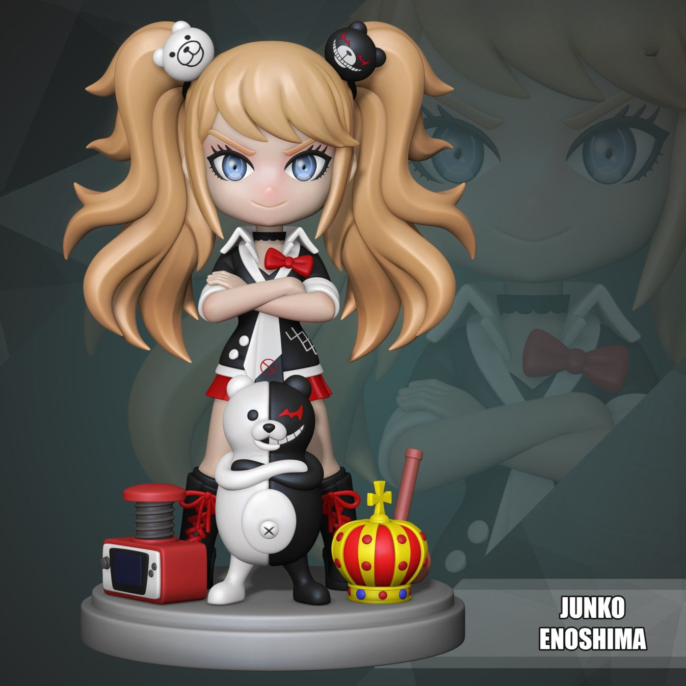0148 Junko Enoshima - STL 3D Print Files – Cute.D STL