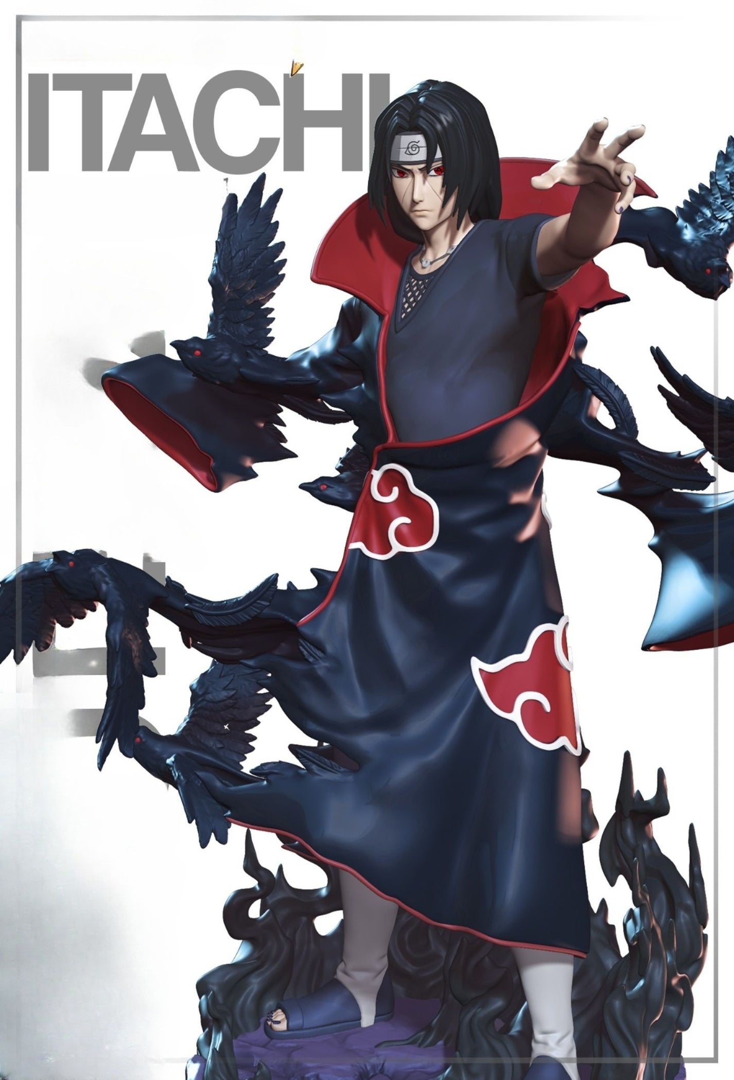 0334 Uchiha Itachi_Naruto Shippuden - STL 3D Print Files – Cute.D STL