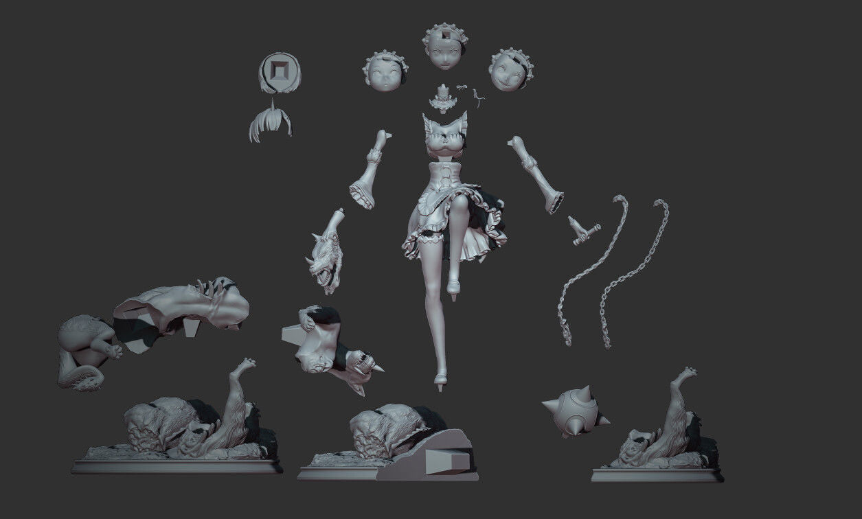 0748 Rem - Re:Zero - STL 3D Print Files – Cute.D STL