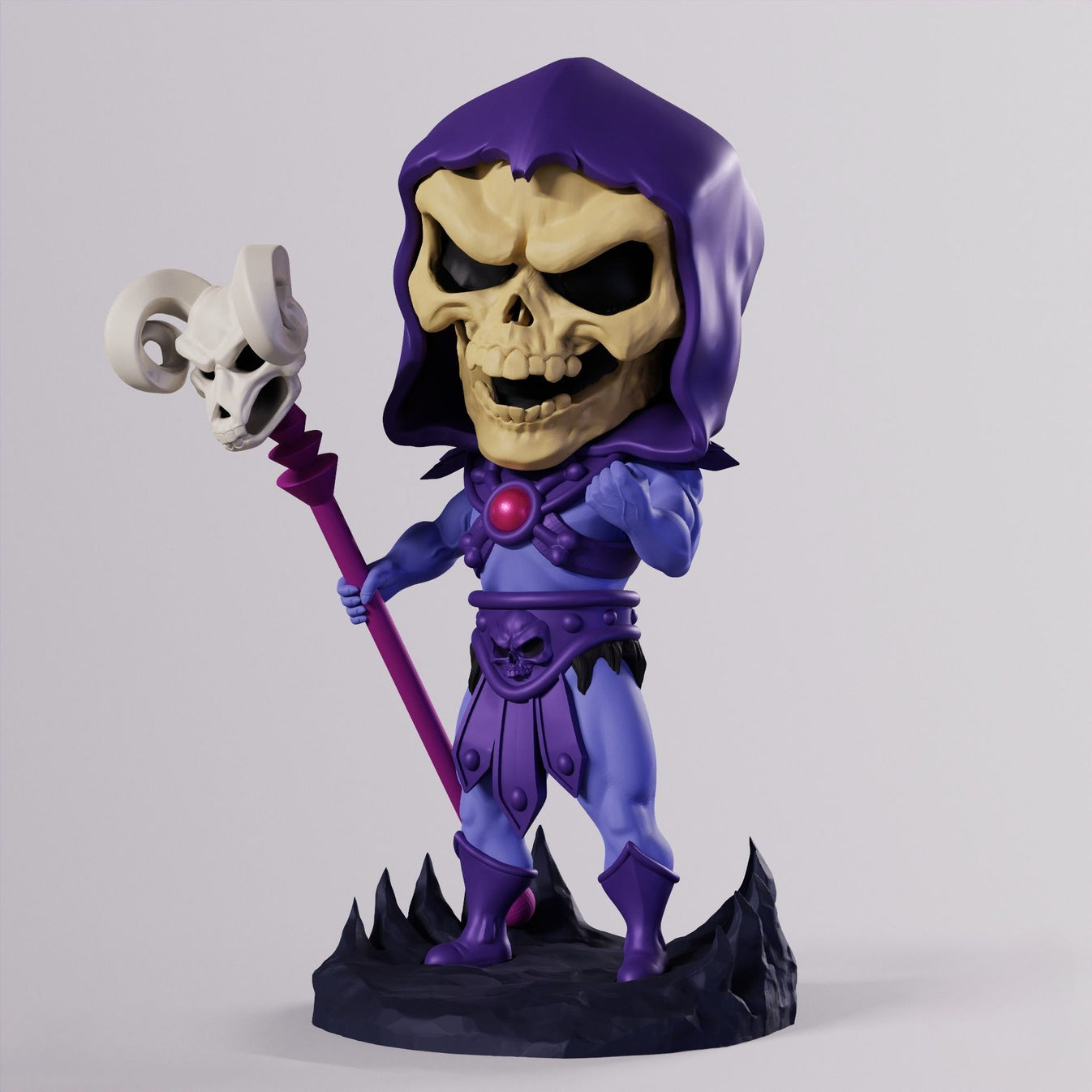 0154 Skeletor - STL 3D Print Files – Cute.D STL